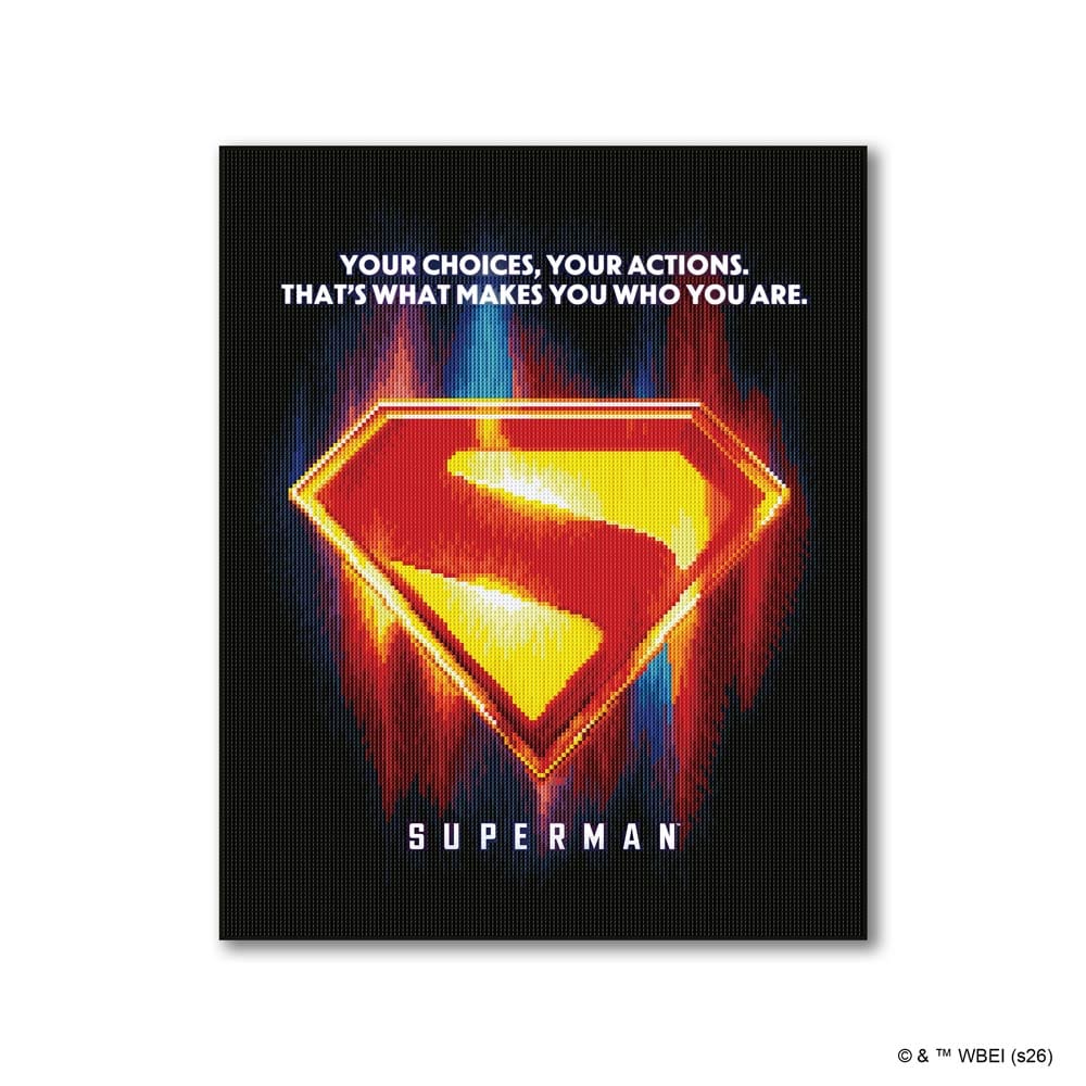 Superman Logo - Diamantmalingssett – Craft Hub Norway